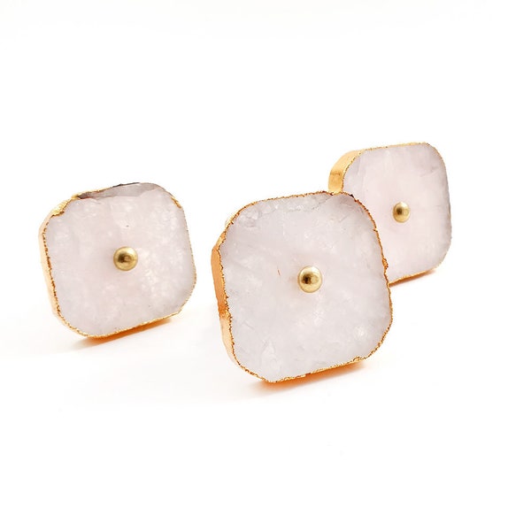 Rose Quartz Knobs - Etsy