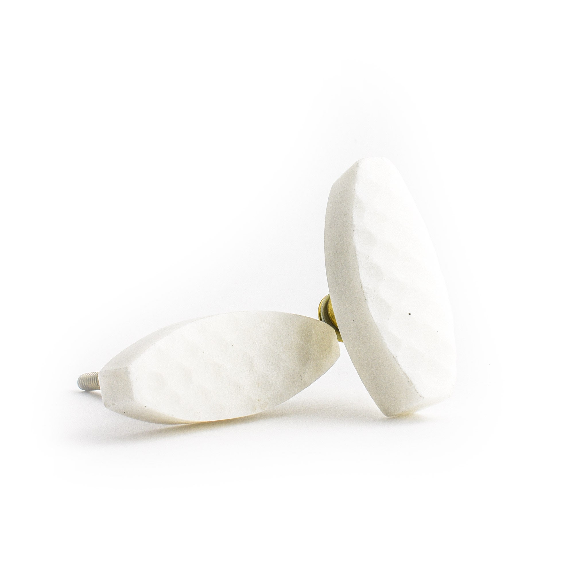 White Hammered Marble Pull White Marble Pull Furniture - Etsy