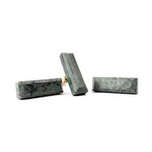 Green Granite Rectangle Pull, Cabinet Pull, Furniture Hardware, Modern ...