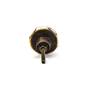 Checkered Octagon Shell Knob, Mother of Pearl Knob, Octagon Knob and ...