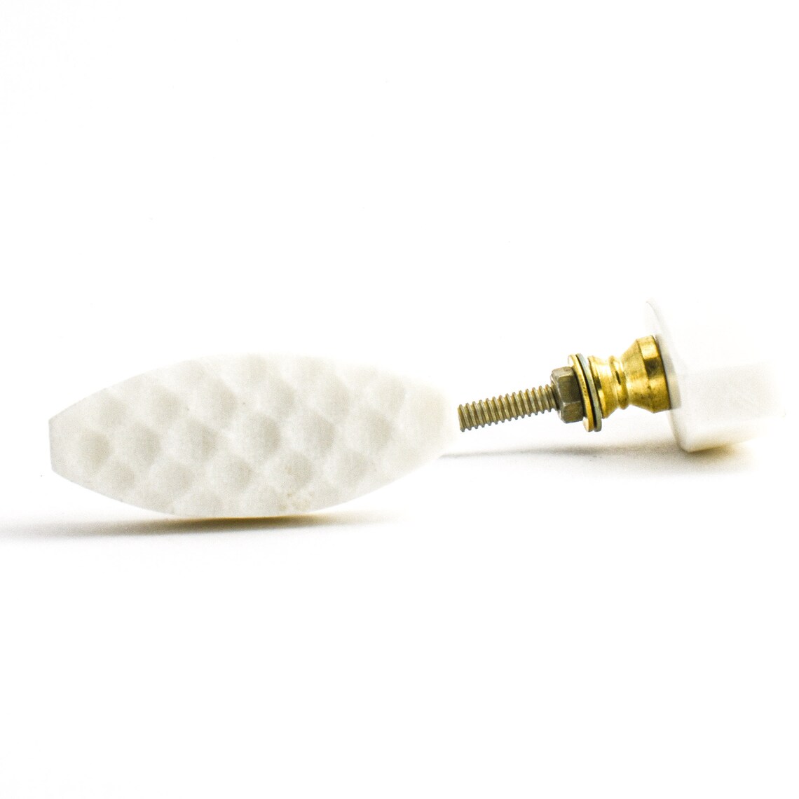 White Hammered Marble Pull White Marble Pull Furniture - Etsy