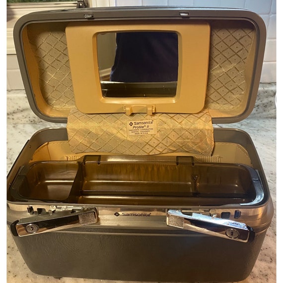 Vintage Samsonite Profile II Train Case Vanity Makeup… - Gem