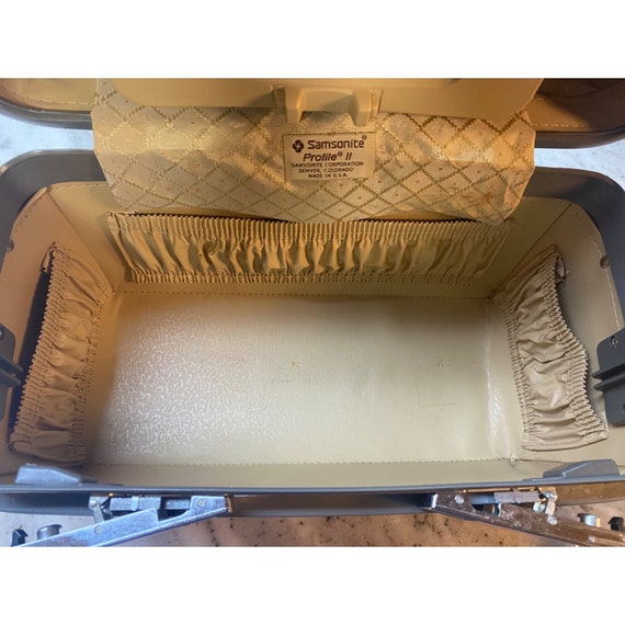 Vintage Samsonite Profile II Train Case Vanity Makeup… - Gem