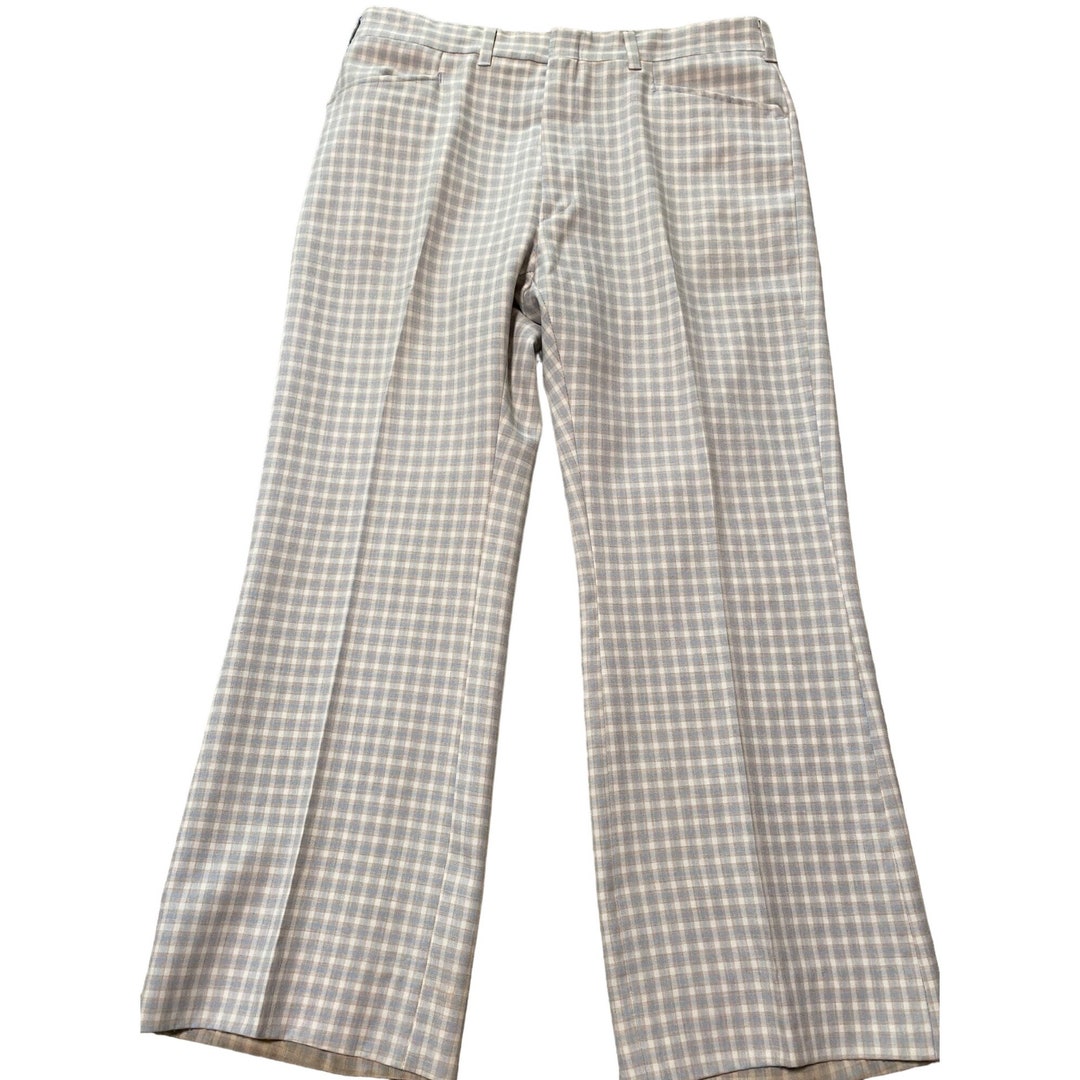 Vintage Haggar Slacks 70s Plaid Pants Mens 36 X 28 Mod Disco Hipster - Etsy