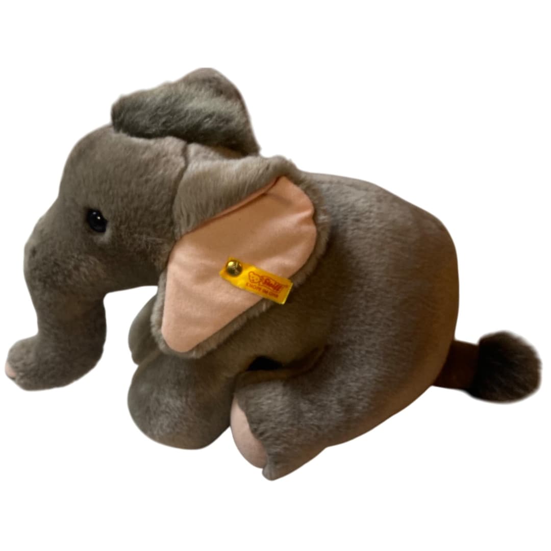 Vintage STEIFF Elephant Big Ears Plush Stuffed Animal 9" Tall - Etsy