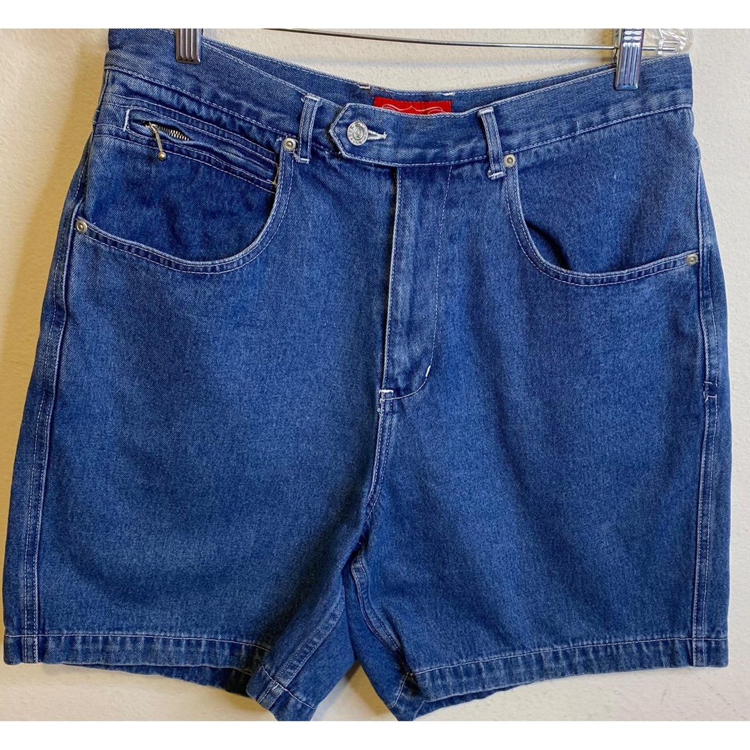 Vintage VENEZIA JEANS Mom Denim Zipper Shorts 90s Y2K Jorts Size 14 ...