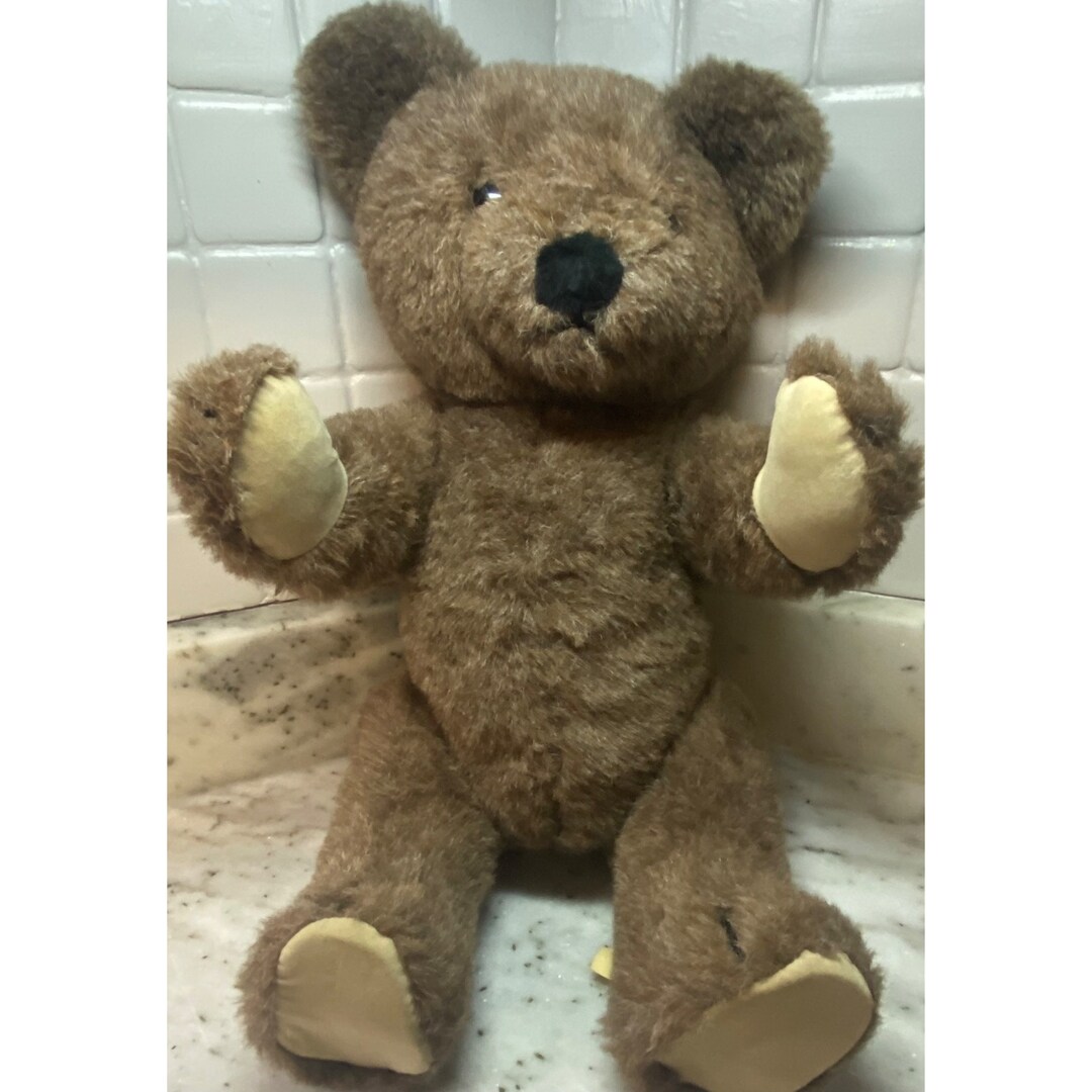 Vintage 1982 Dakin Plush Bear Baby Things Brown Teddy Jointed Stuffed ...