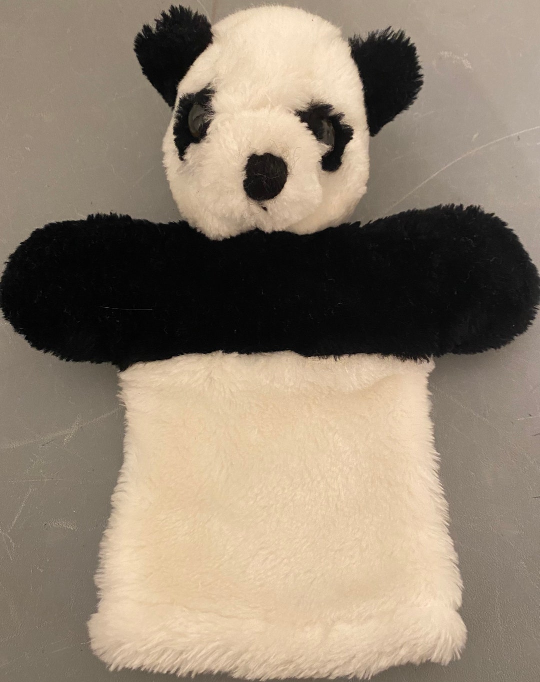 Vintage Panda Bear Black White Hand Puppet by R. Dakin 1976 - Etsy