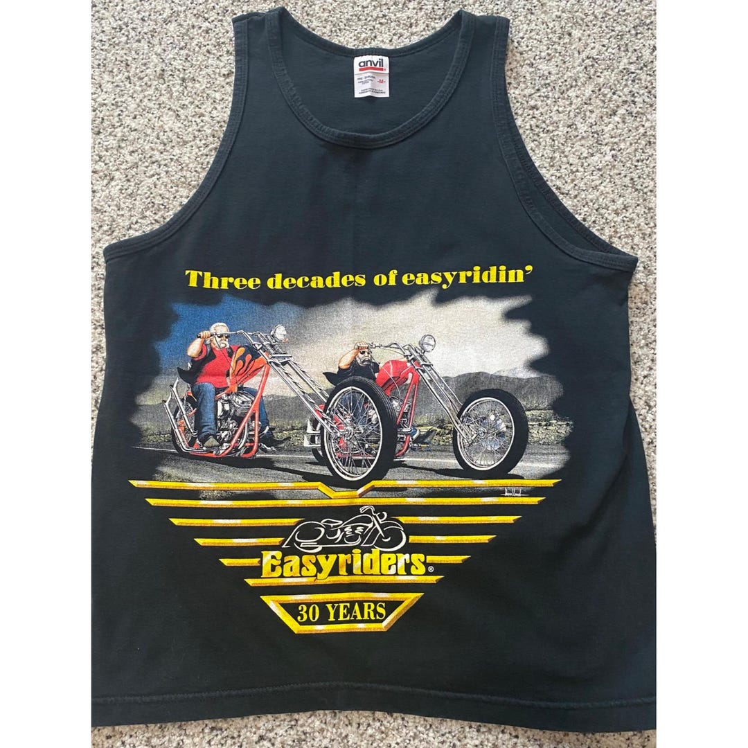 Vintage Easy Rider Three Decades of Easy Ridin 30 Years Tank Top Shirt ...