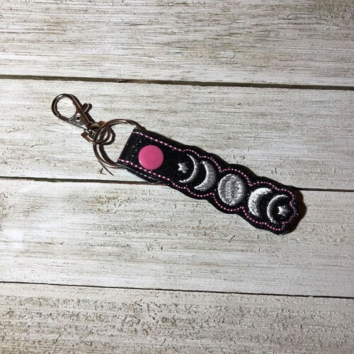 In the Hoop Blank Key Fob Embroidery Machine Design - Etsy