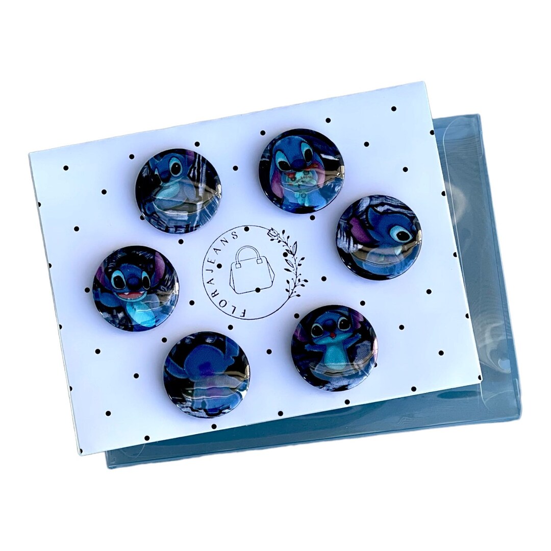 1.25 Magnet Set of 6 / Fridge Locker Office Whiteboard / Blue Alien - Etsy