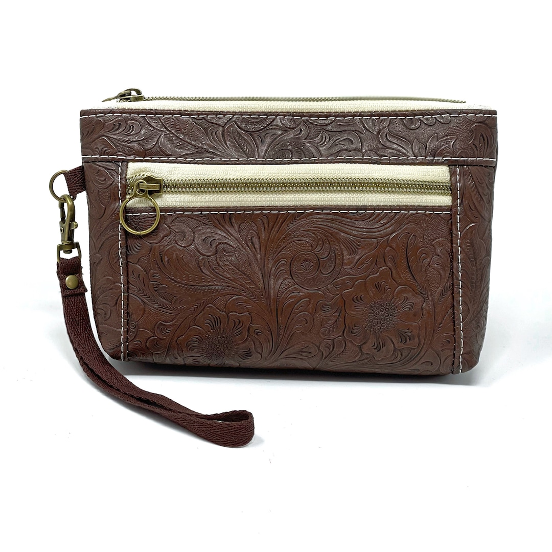 Wristet Purse / Wristlet Wallet / Zipper Bag / Clutch Purse / Pouch Bag ...