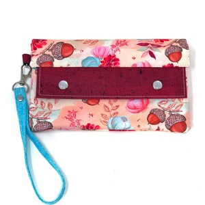 Women's Wallet / Fabric Wallet / Large Wallet / Zipper Wallet / Autumn ...