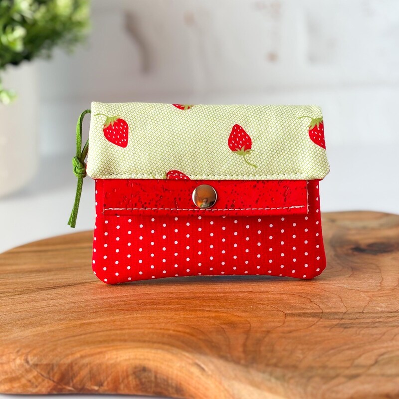 Strawberry Wallet - Etsy