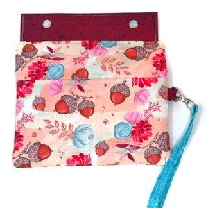 Women's Wallet / Fabric Wallet / Large Wallet / Zipper Wallet / Autumn ...