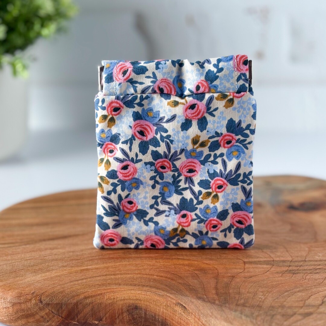 Small Squeeze Flex Frame Pinch Pouch / Flower Floral / Rifle Paper Co ...