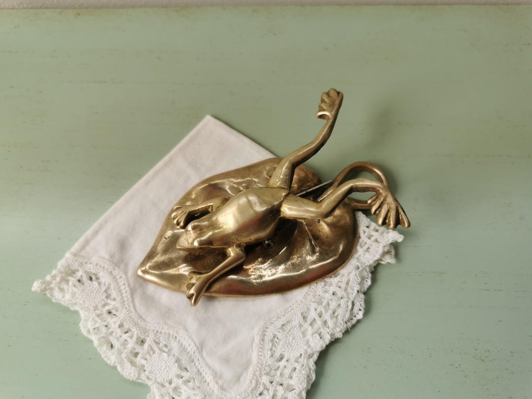 Vintage Brass Frog Clip Clamp - Etsy