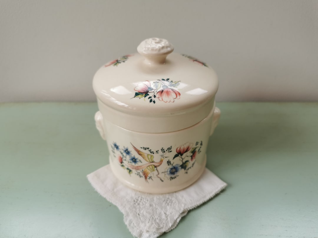 Sarreguemines Earthenware Terrine Pot Vintage Blue Bird - Etsy