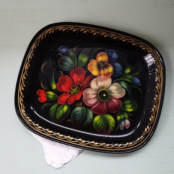 Russian Metal Tray - Etsy
