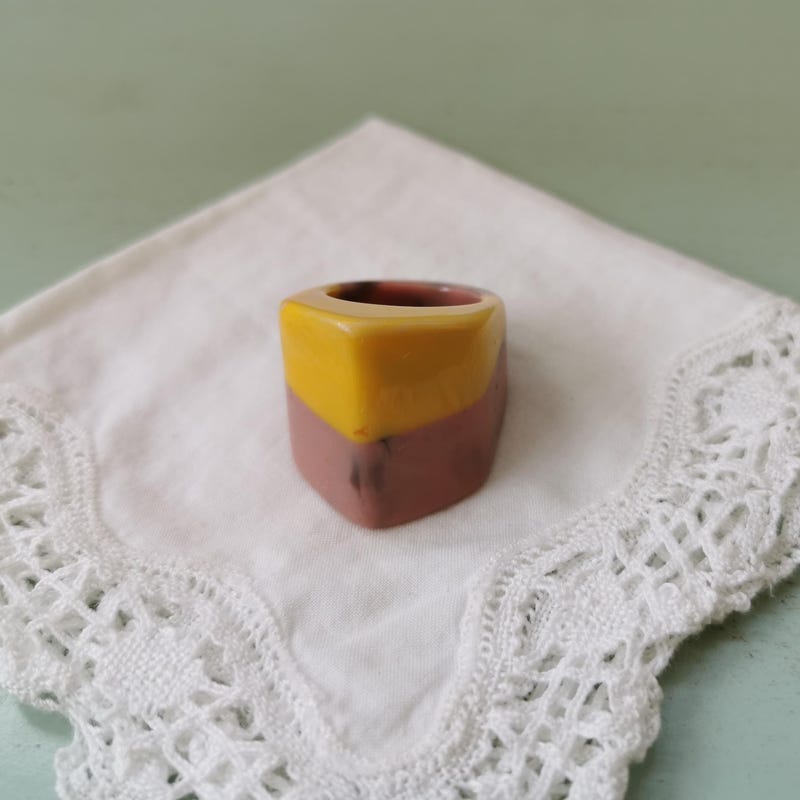 Lucite Ring - Etsy UK
