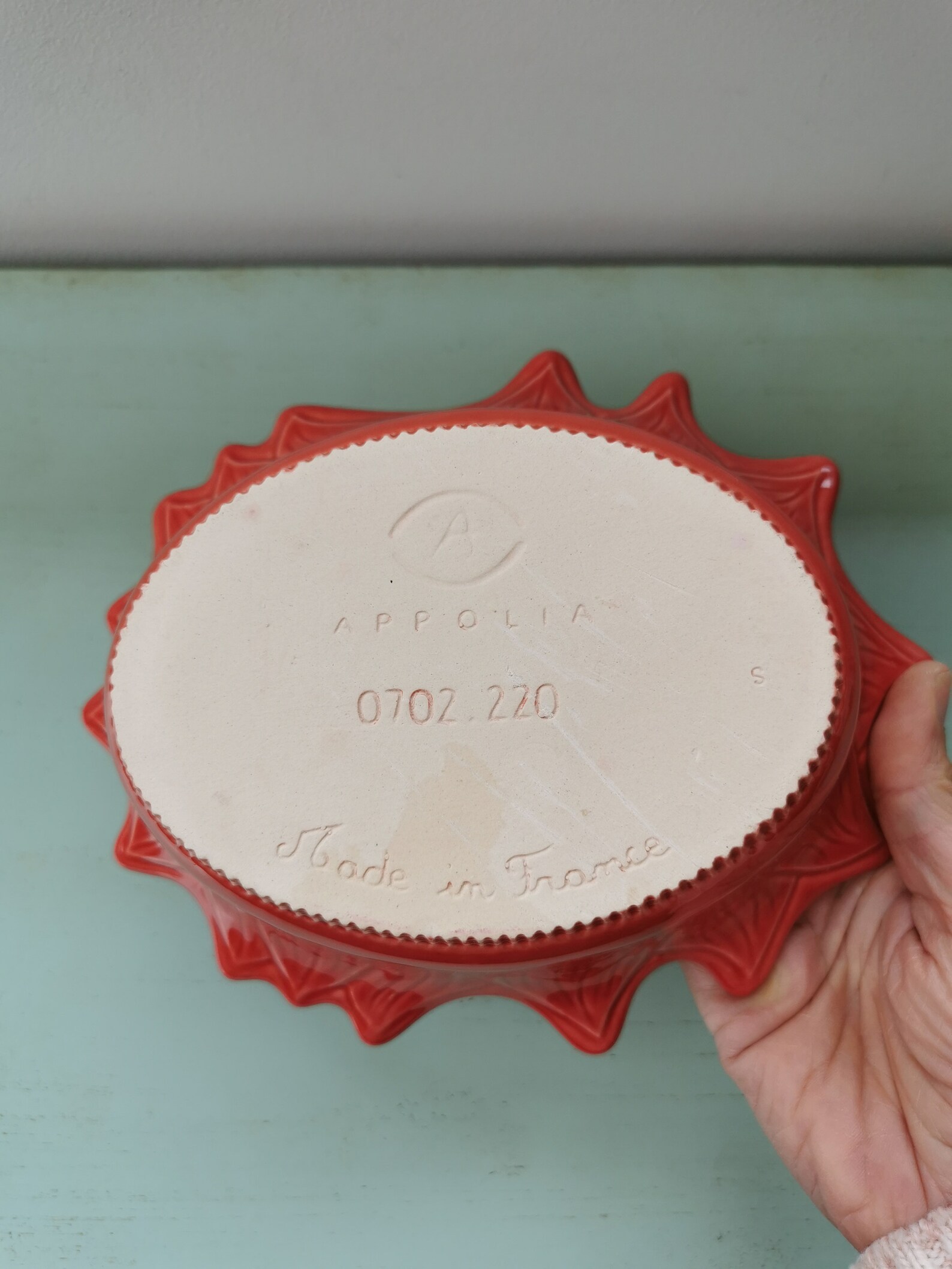 Small Vintage Appolia Red Sunflower Baking Dish - Etsy
