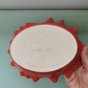 Small Vintage Appolia Red Sunflower Baking Dish - Etsy