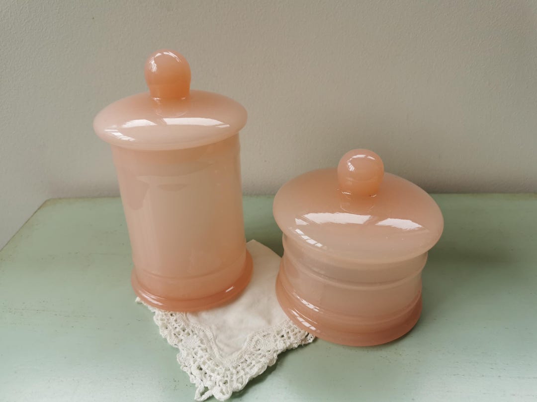 Vintage Pink Opaline Toilet Pots - Etsy