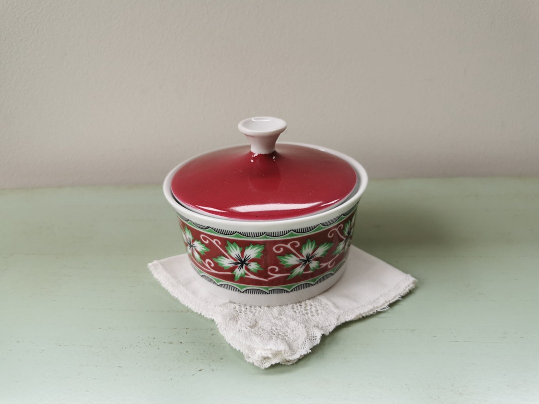 Vintage Bavarian Porcelain Sugar Box - Etsy