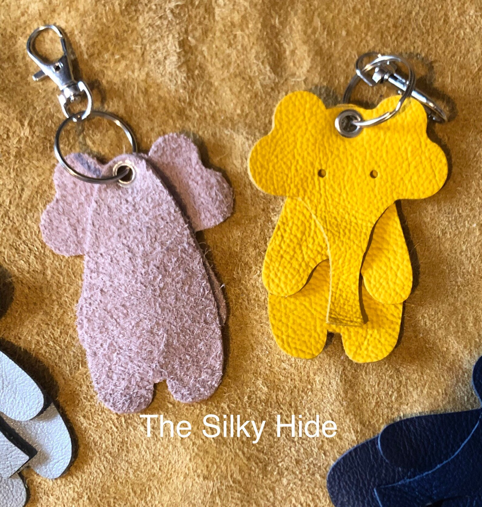 Elephant Keyring Elephant Keychain Elephant Key Fob Leather - Etsy