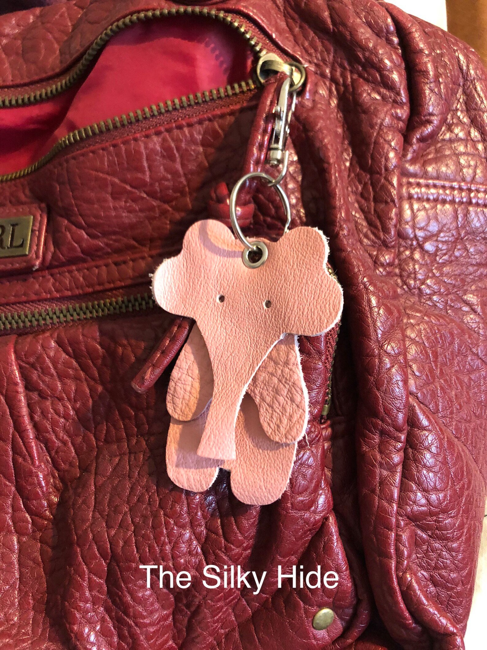Elephant Keyring Elephant Keychain Elephant Key Fob Leather - Etsy