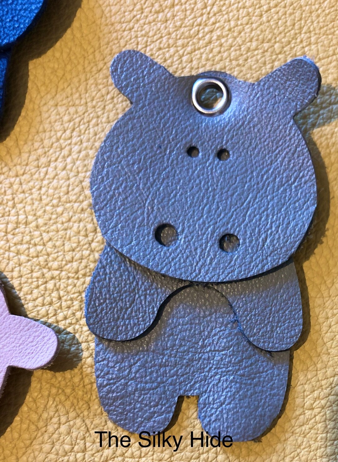 Hippo Keyrings, Leather Hippo Keyrings, Hippo Keychain, Hippo Key-fob ...