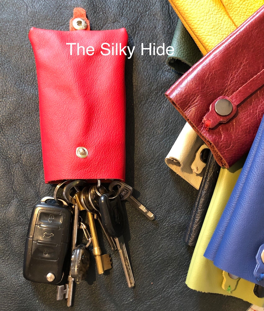 Keyholder, Leather Keyholder, Key Pouch, Leather Key Pouch, Key Pocket ...