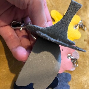 Elephant Keyring, Elephant Keychain, Elephant Key Fob, Leather Elephant ...