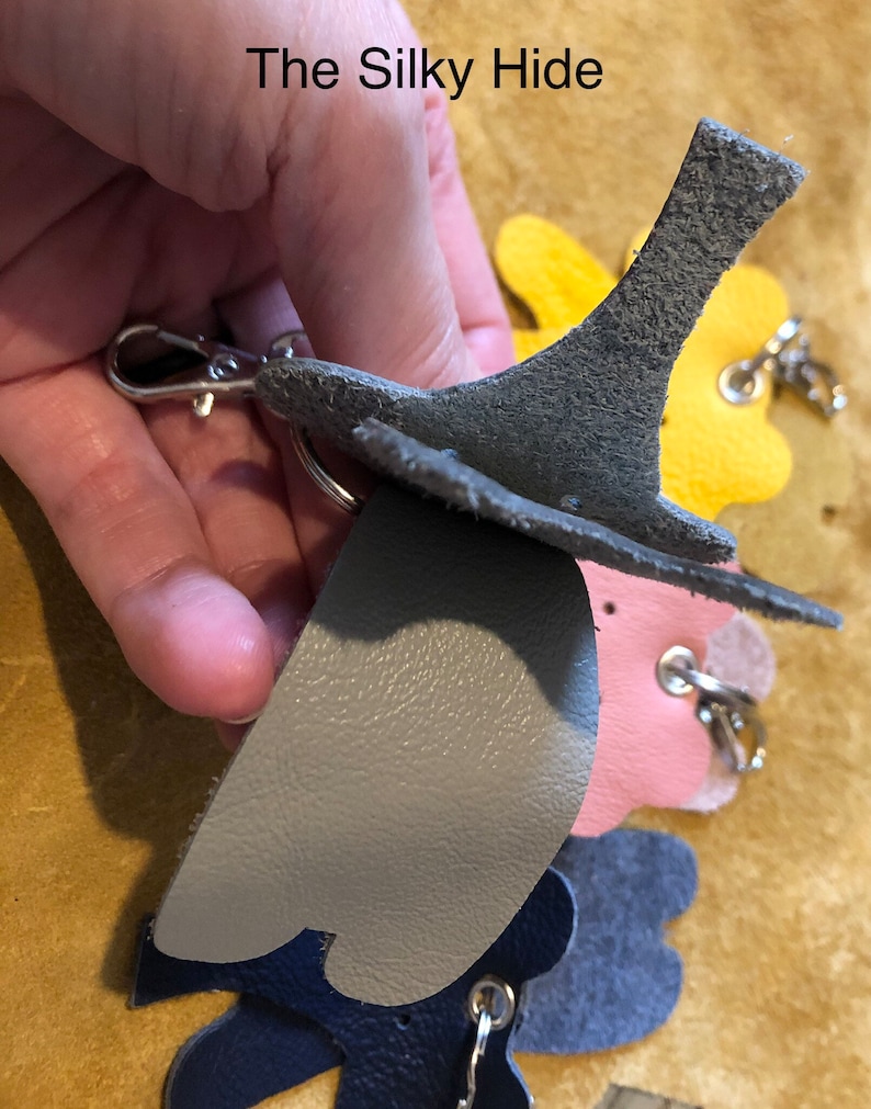 Elephant Keyring Elephant Keychain Elephant Key Fob Leather - Etsy