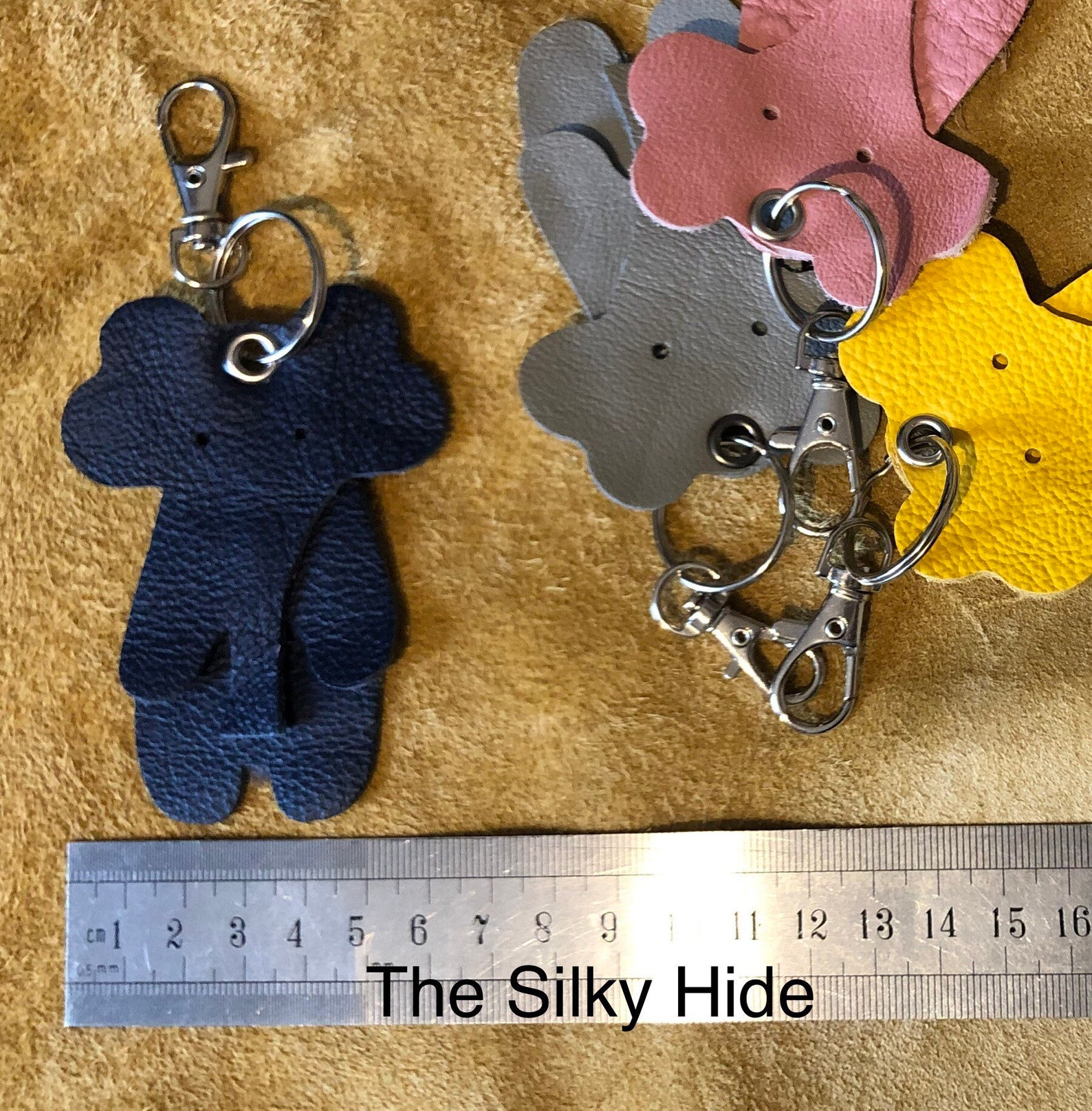 Elephant Keyring Elephant Keychain Elephant Key Fob Leather - Etsy