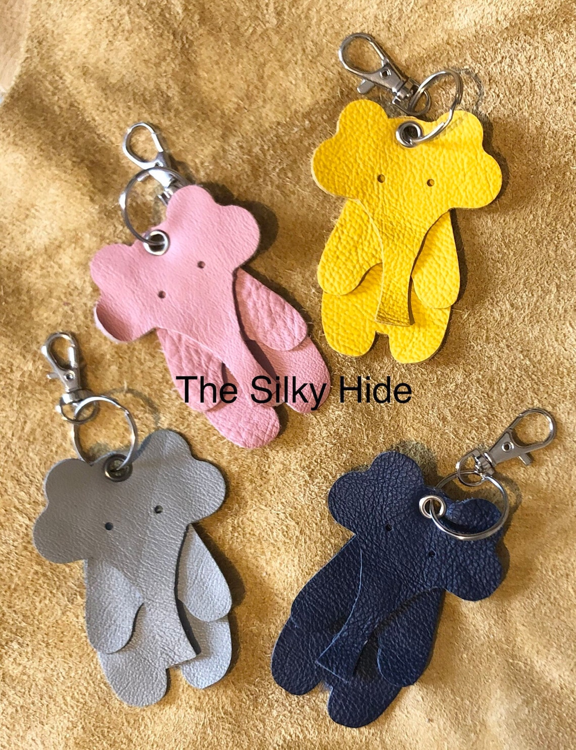Elephant Keyring Elephant Keychain Elephant Key Fob Leather - Etsy