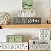 Winter Season Block Wooden Sign Stackable Signs Personalised Colours ...