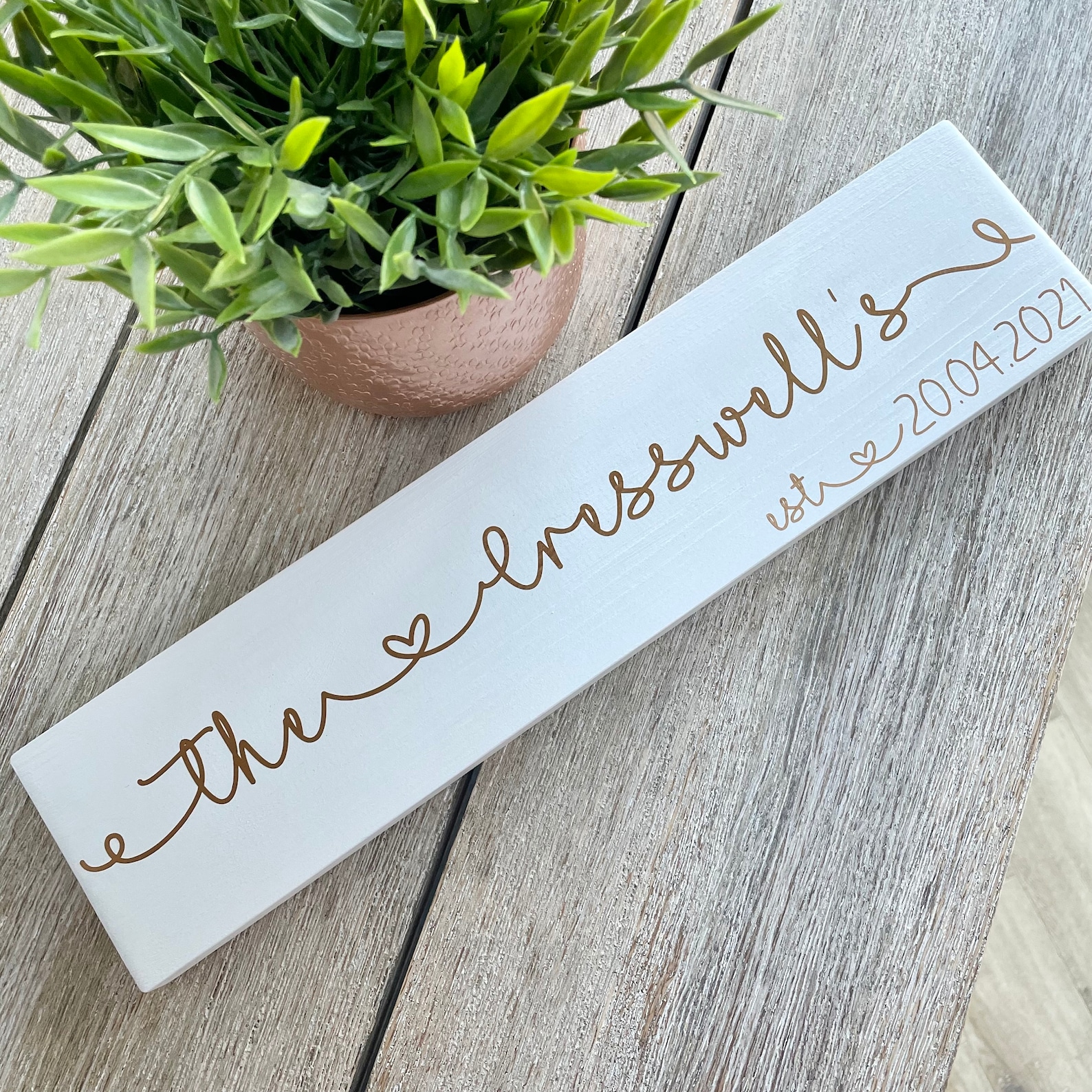 Wooden Surname Sign Large Personalised - Etsy UK