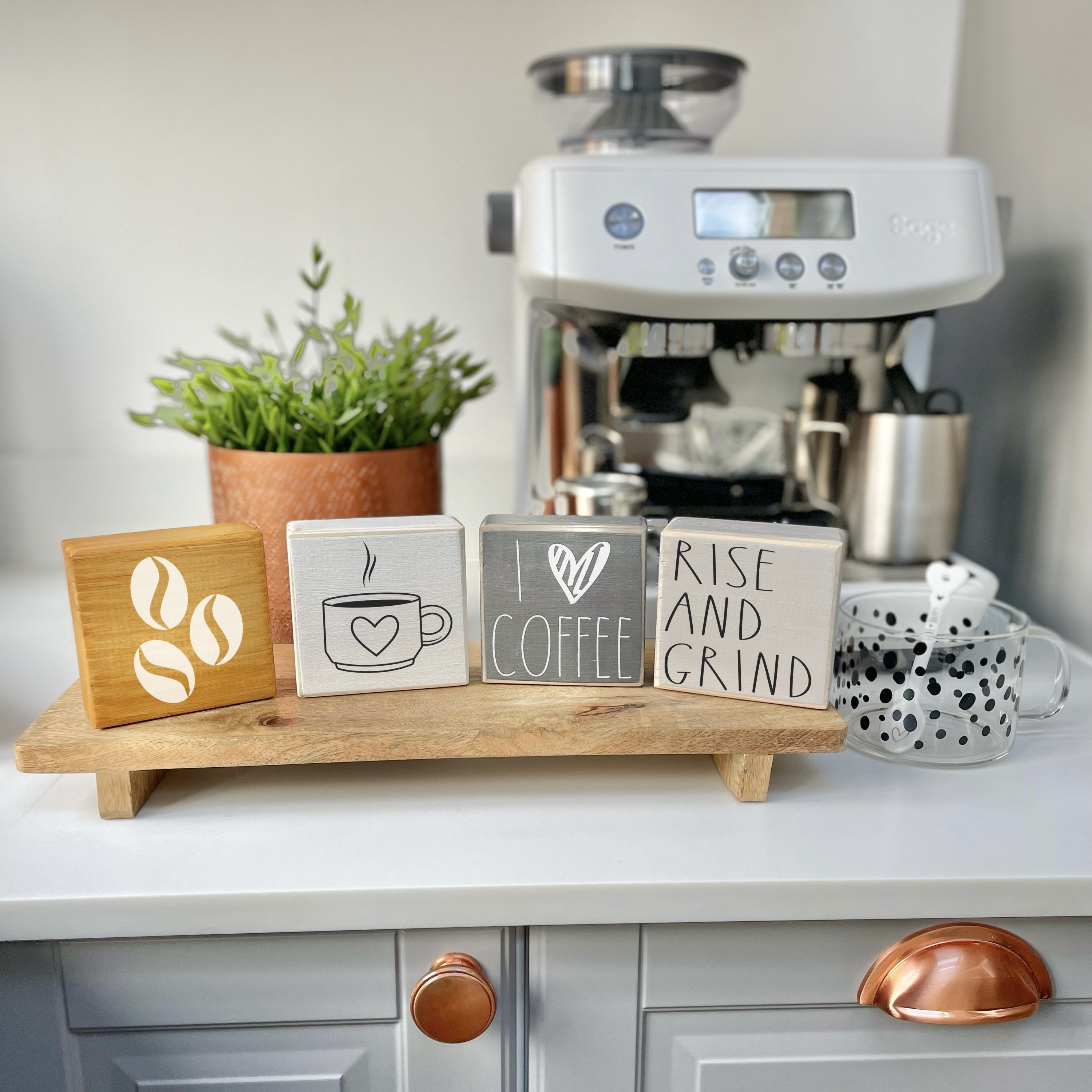 Coffee Block Wooden Signs Kitchen - Etsy UK