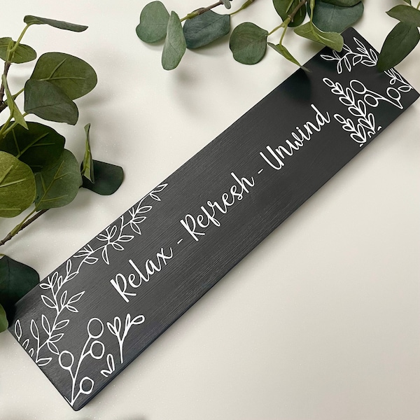 Relax Sign - Etsy UK