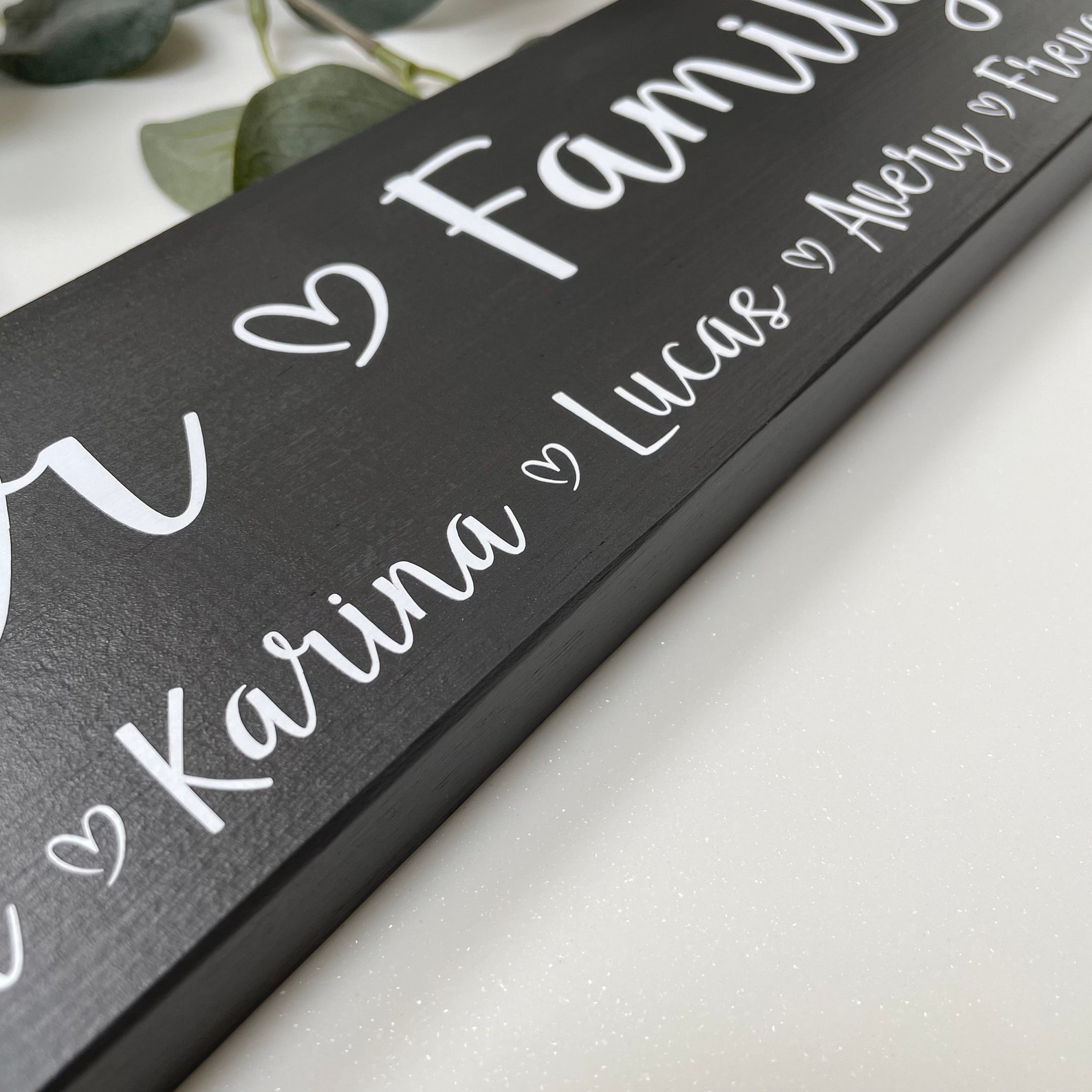 Personalised Our Family Heart Wooden Sign family Sign Home - Etsy UK