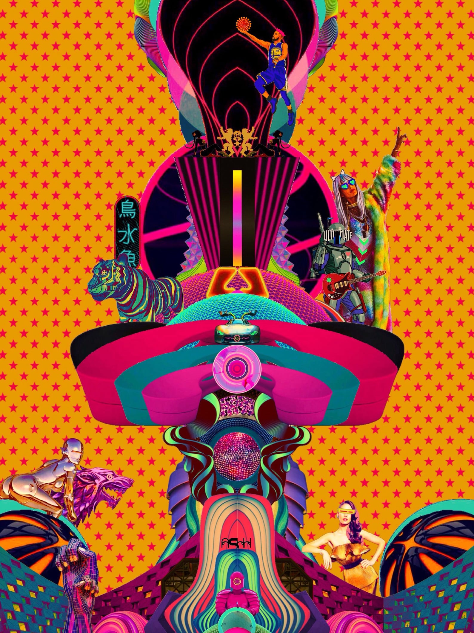 20x30 Framed Digital Pop Art Piece - Etsy UK