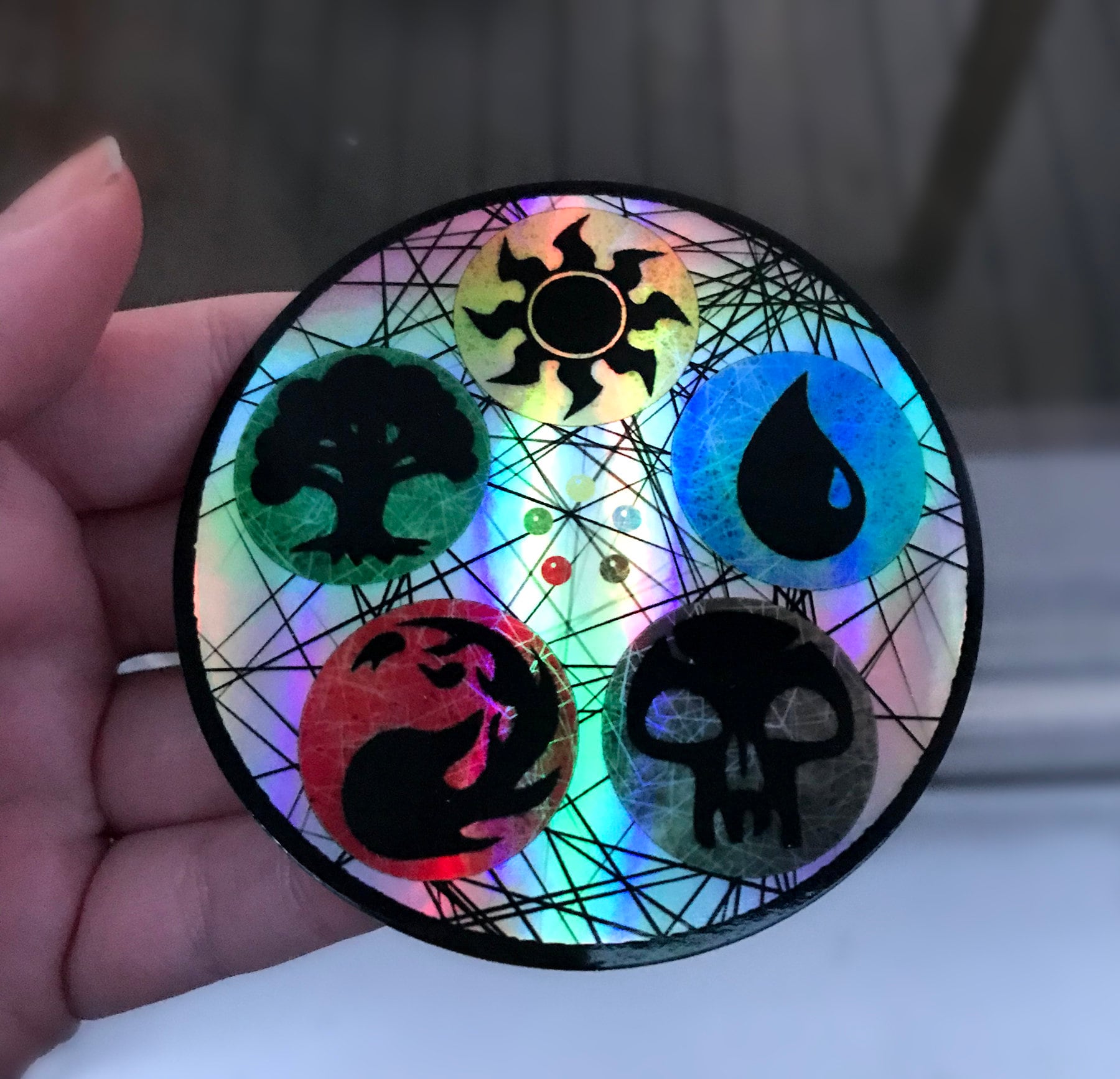 Magic the Gathering Inspired Holographic Sticker Mtg Mana - Etsy Sweden