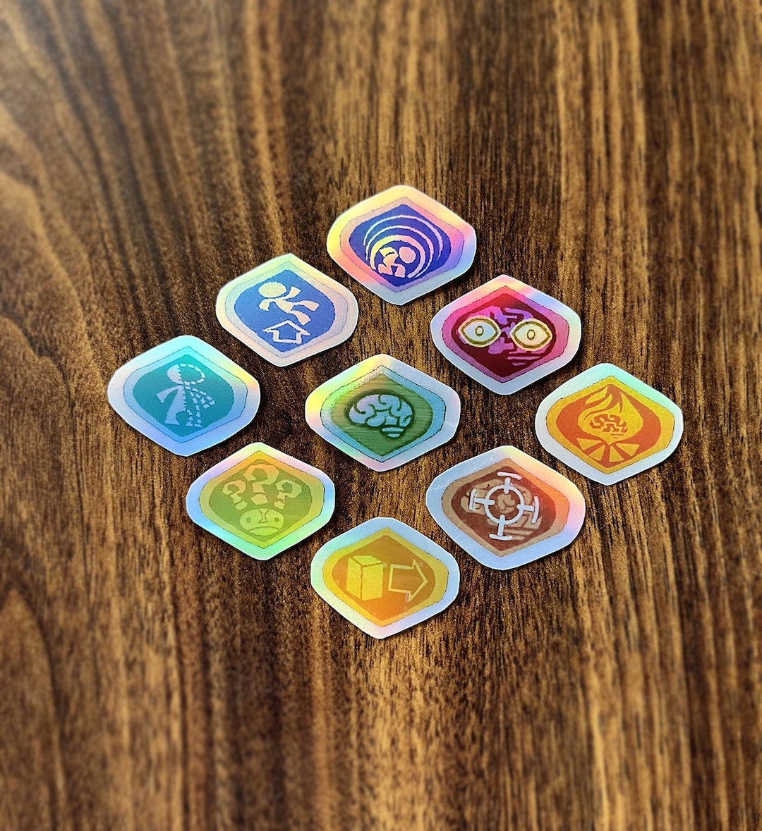 Psi-power Badge Holographic Vinyl Sticker Set - Psychonauts 1-inspired ...