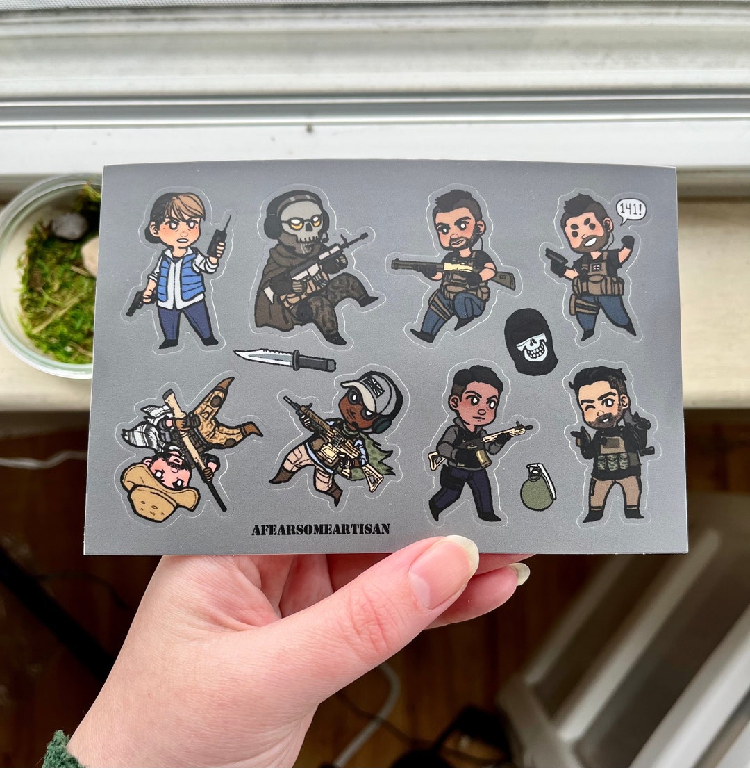 Call of Duty Modern Warfare 2 Inspired Sticker Sheet CoD MW2 - Etsy.de