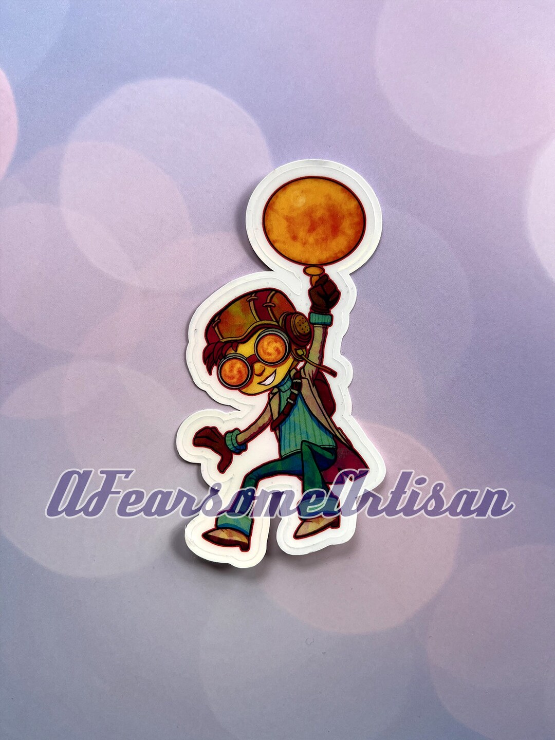 Raz Levitation Holographic Vinyl Sticker- Psychonauts-inspired Drawing ...
