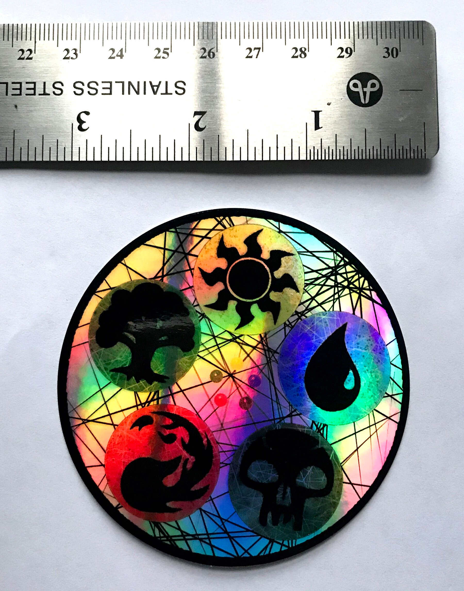 Magic the Gathering Inspired Holographic Sticker Mtg Mana - Etsy Sweden