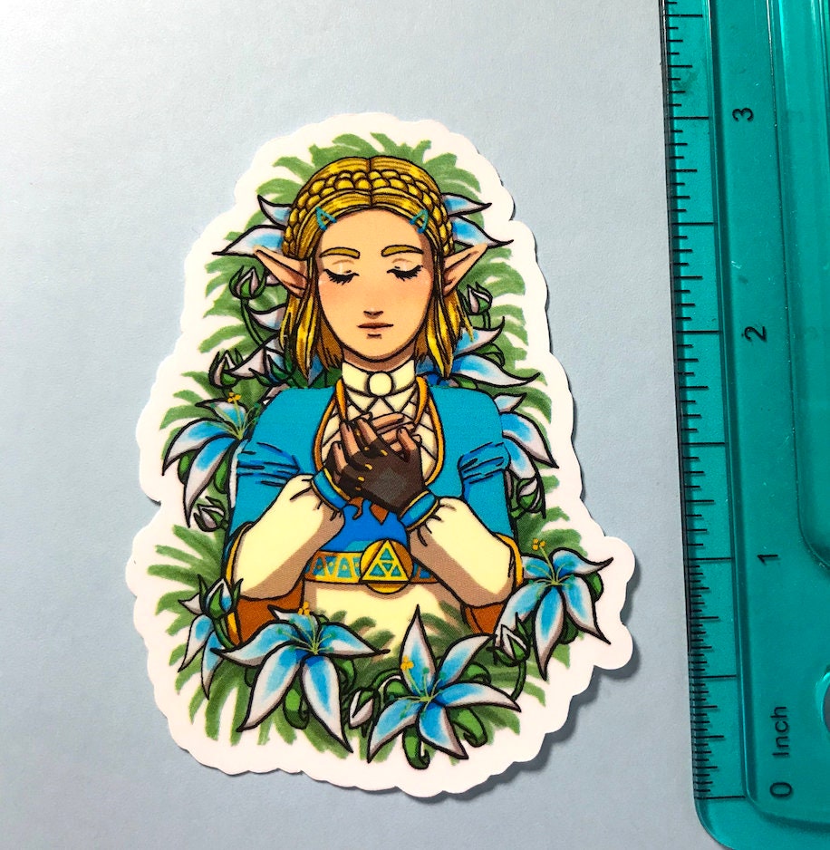 Zelda BoTW Sticker set Korok Link and Zelda | Etsy