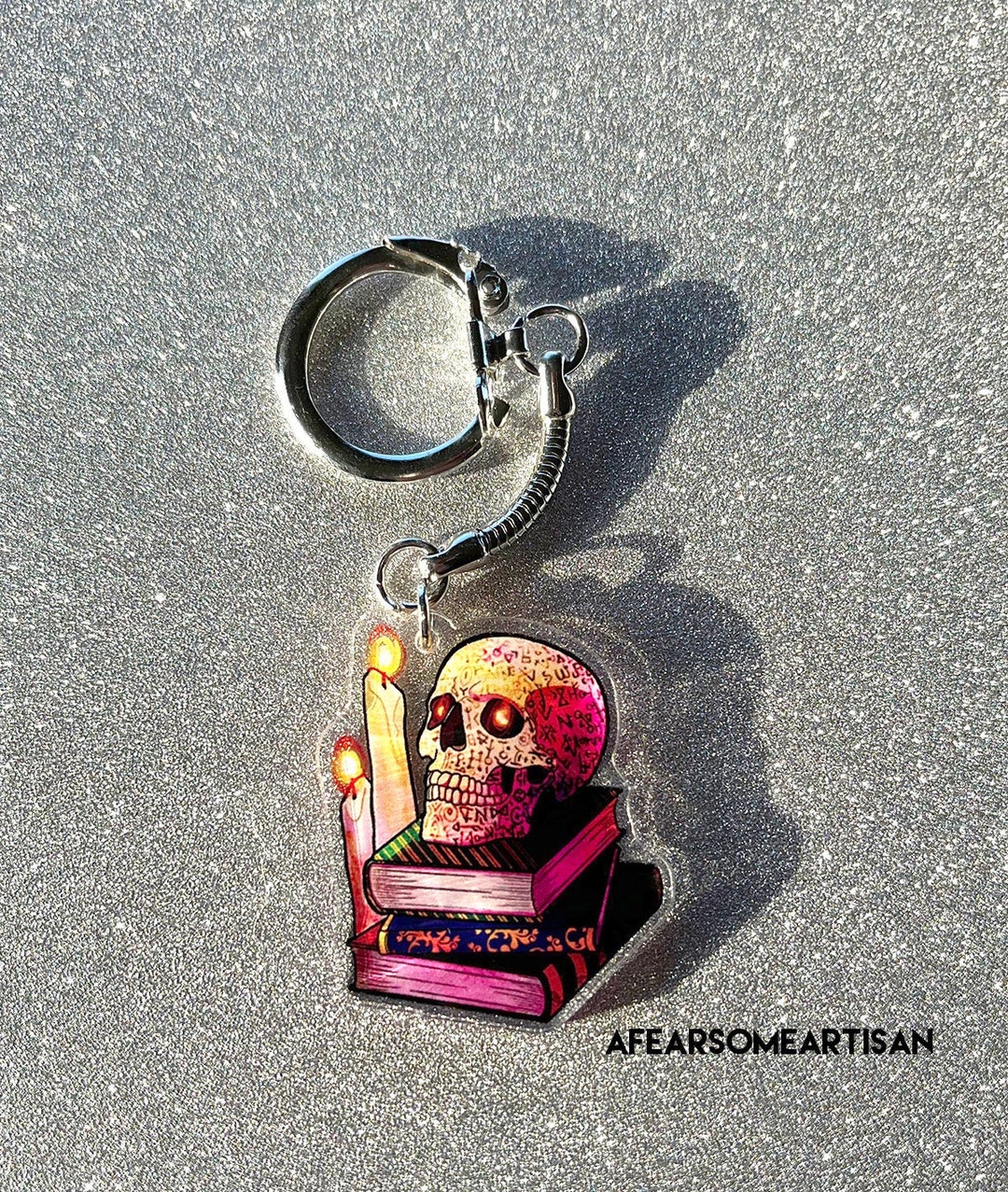 Bob the Skull Double Sided Acrylic Charm Keychain : Dresden Files ...