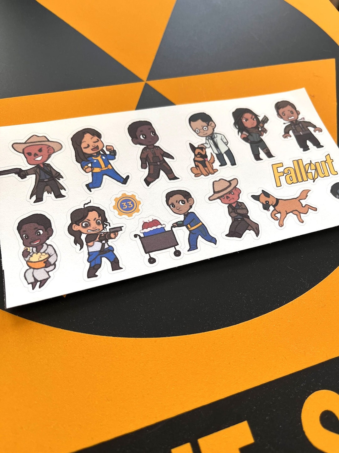 Fallout TV Show Chibi Sticker Sheet Paper Planner Stickers for the Post ...